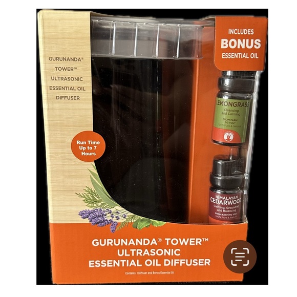 Gurunanda | Accents | Gurunanda Tower Ultrasonic Essential Oil Diffuser ...